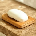 Walbest 1Pc Natural Bamboo Soap Dish Soap Holder Plate Soap Saver for ...