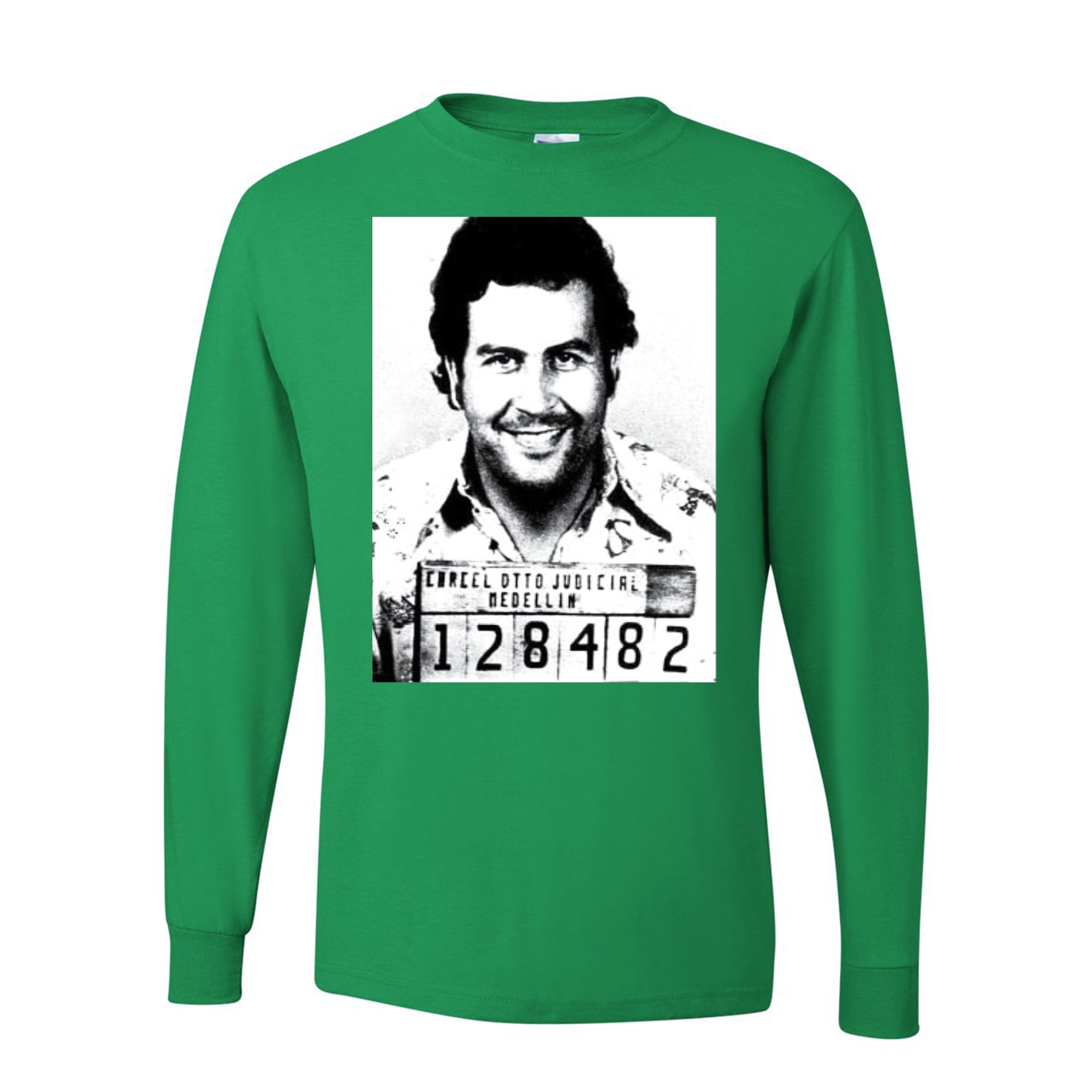 Pablo Graphic Funny Mens Long Sleeves, Kelly Green, Large - Walmart.com