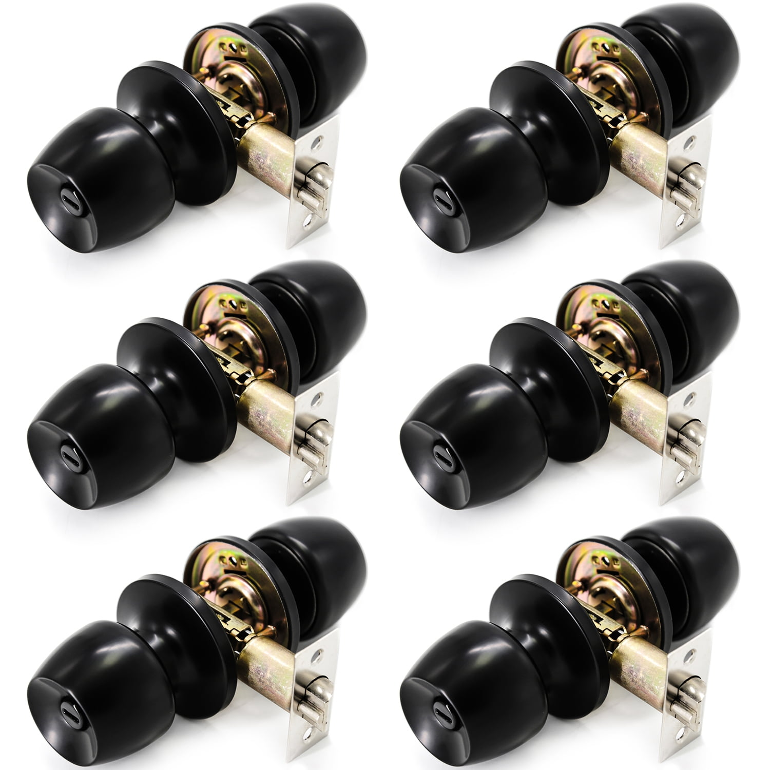 6 Pack Door Knob and Lock Set Versa Privacy by Villar Home Designs ...