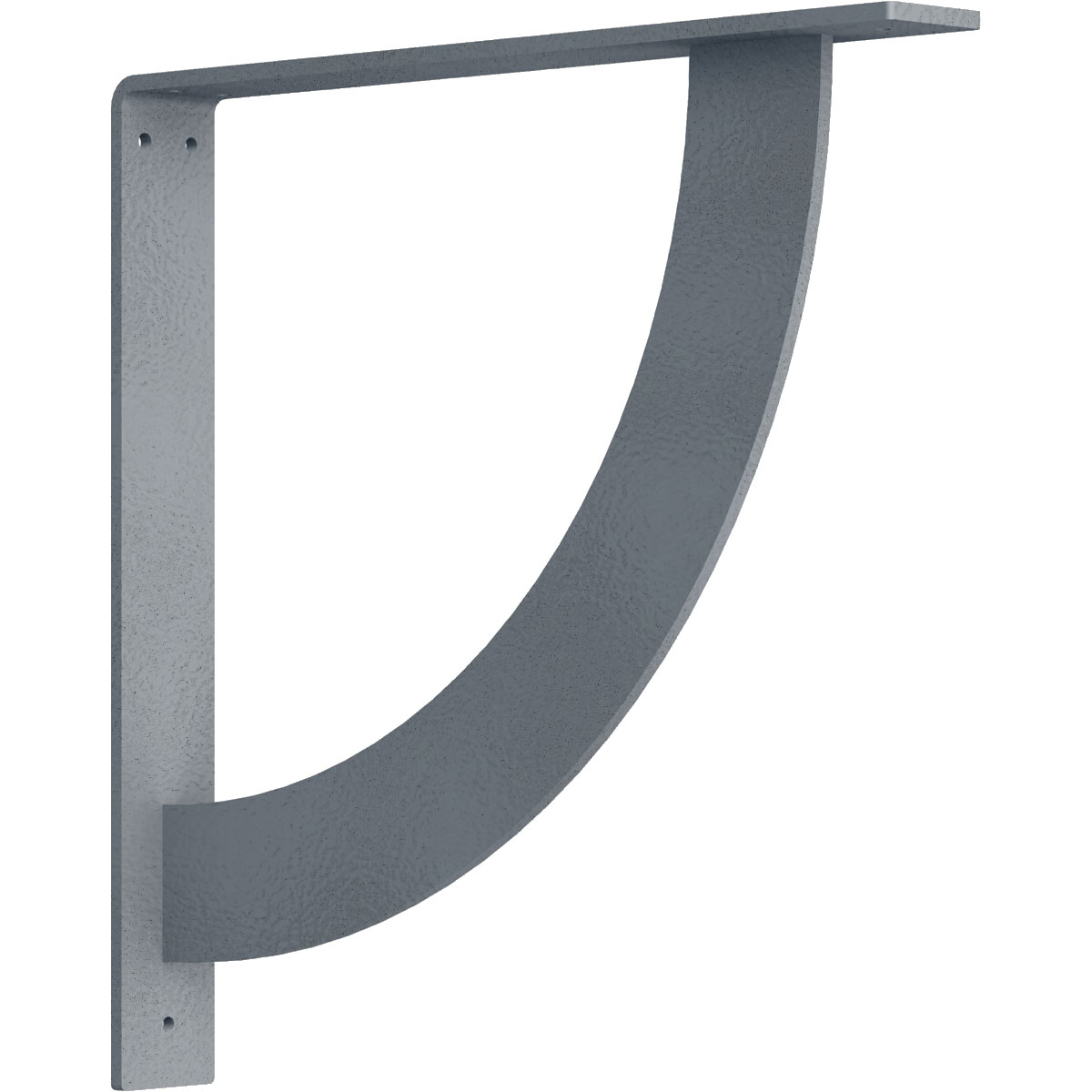 Ekena Millwork 2"W x 16"D x 16"H Bulwark Steel Bracket, Hammered Silver ...