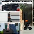 Foldable Utility Cart Collapsible Portable Crate Rolling Carts with ...