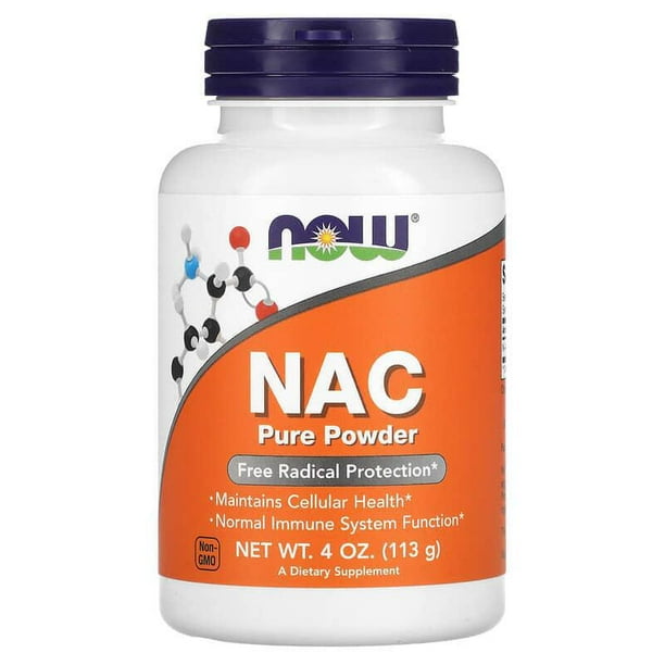 NOW Foods, NAC Pure Powder, 4 oz (113 g) | Walmart en línea