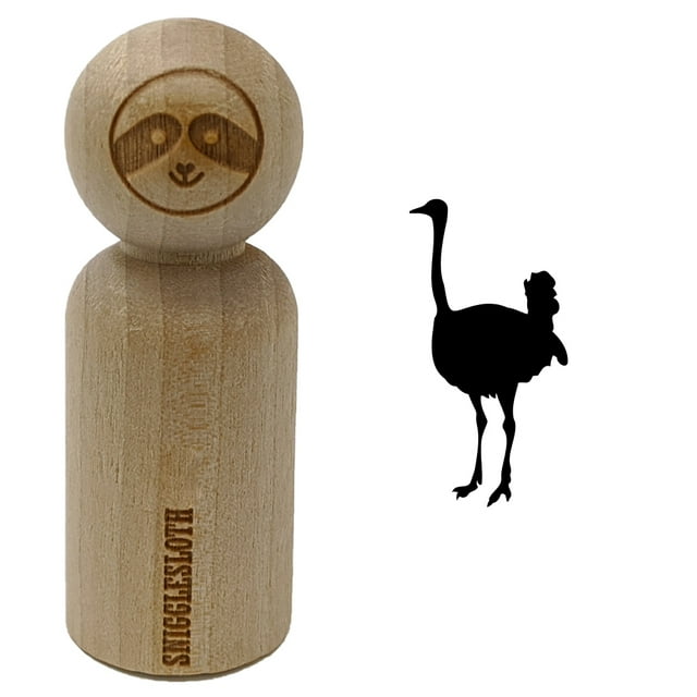 Ostrich Bird Solid Rubber Stamp for Scrapbooking Crafting Stamping ...