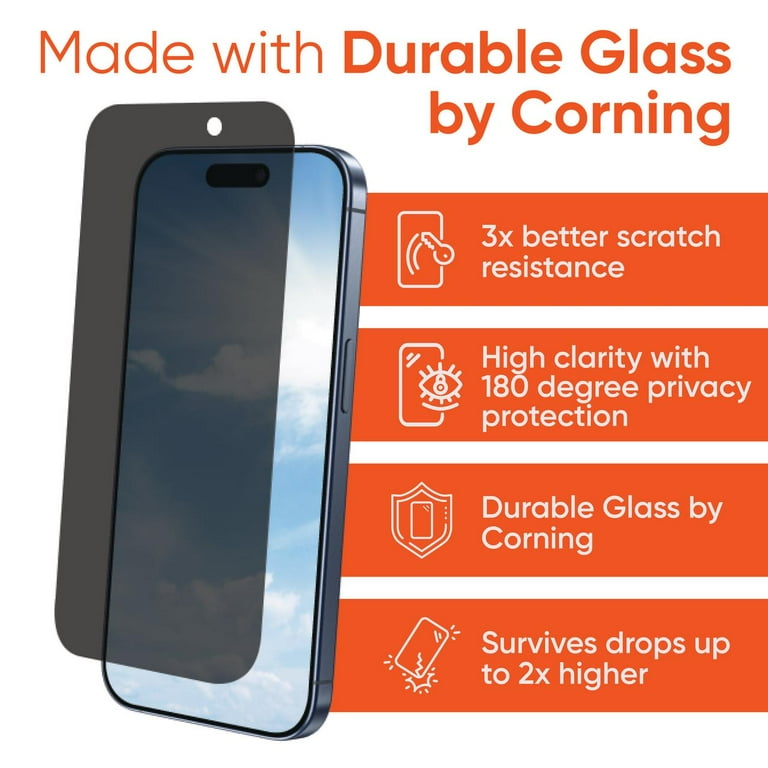 iPhone 15 ProMax Screen Protector Corning® Glass Durable anti-scratch ONN