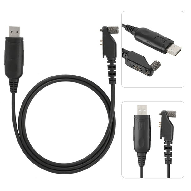 Fyydes Programming Cable, Black USB Programming Cable For IC‑F30 For IC ...