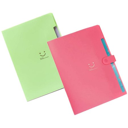 Expandable folder 5 compartments A4 document folder expand school ...
