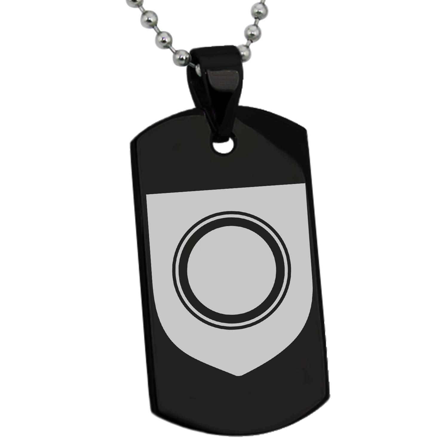 Stainless Steel Annulet Fidelity Coat of Arms Shield Engraved Dog Tag ...