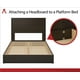 Ameriwood Home Platform Queen Bed Frame, Multiple Colors Available - espresso - Walmart.com