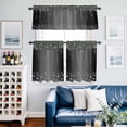 Abstract Shining Diamond Curtain Tier and Valance Set 3 Piece, Stones ...