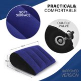 AUMIY 2-piece Portable Wedge Pillow Inflatable cushion (1 wedge pillow ...