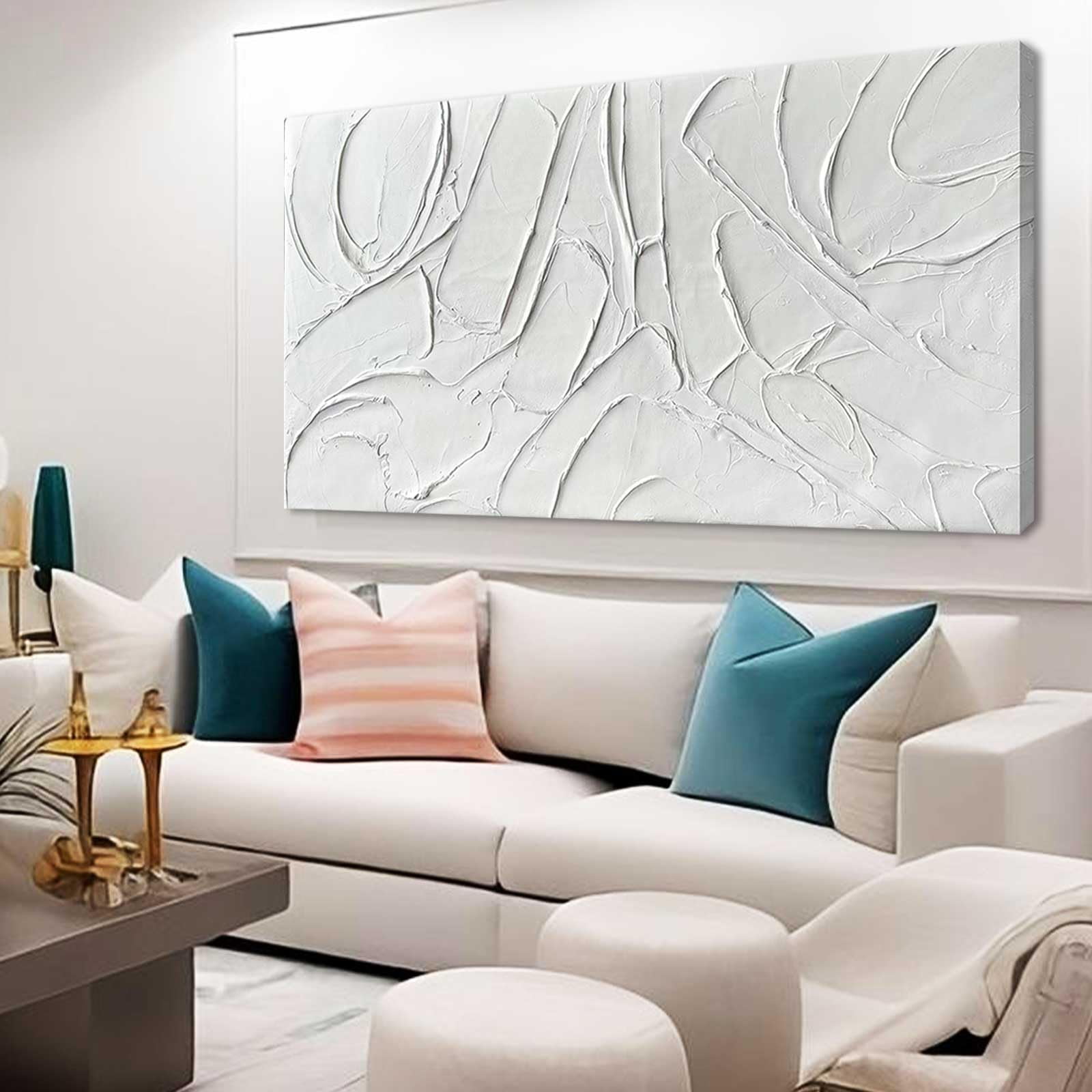 Click here for Xianshou Home Decor White Abstract Wall Decor Maxi... prices
