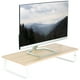 VIVO 24" Desktop Stand Organizer, TV Monitor Riser, Light Wood Top ...