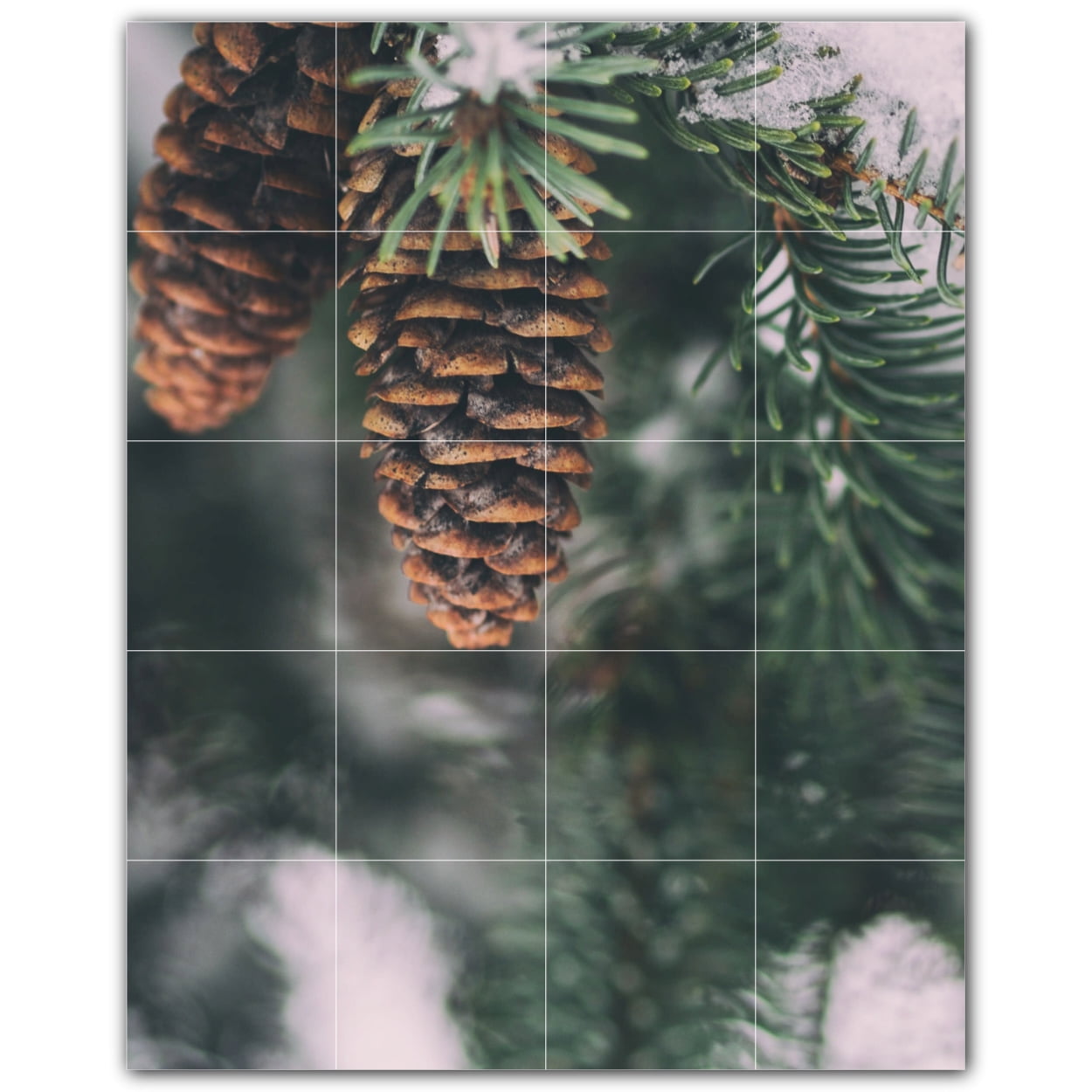 Picture-Tiles.com: Winter Ceramic Tile Wall Mural WAL501215-45XL. 48"W ...