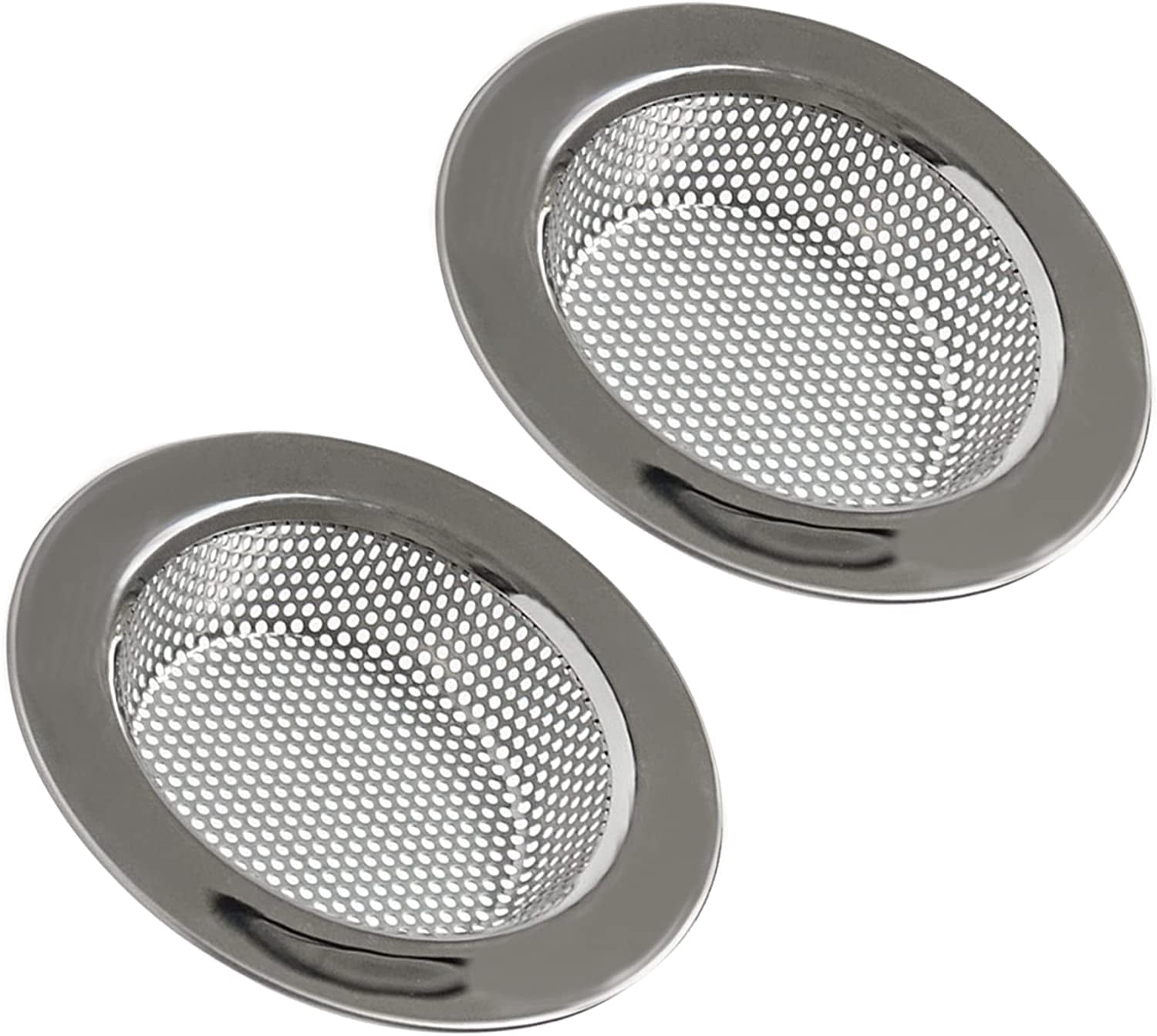 2 Pack Kitchen Sink Strainer, Sink Drain Strainer with Large Wide Rim 4 ...
