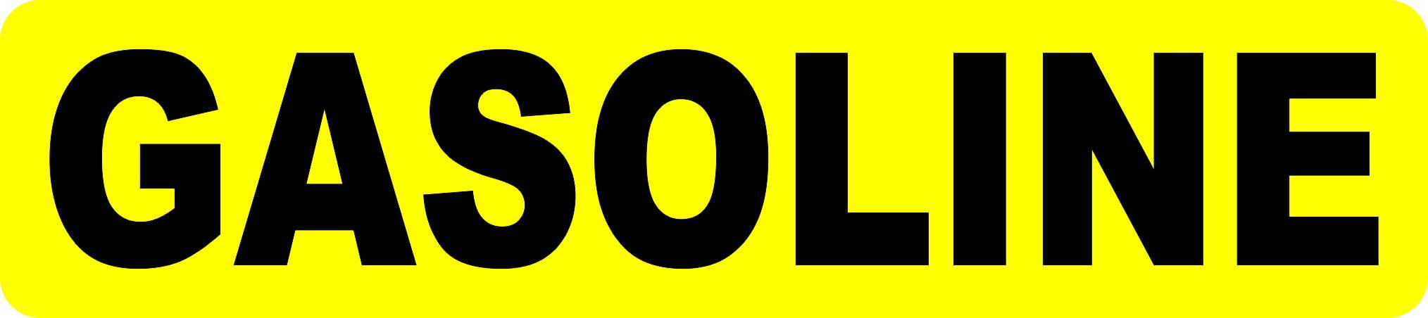 9in x 2in Gasoline Sticker Vinyl Stickers Signs Decal Sign Safety ...