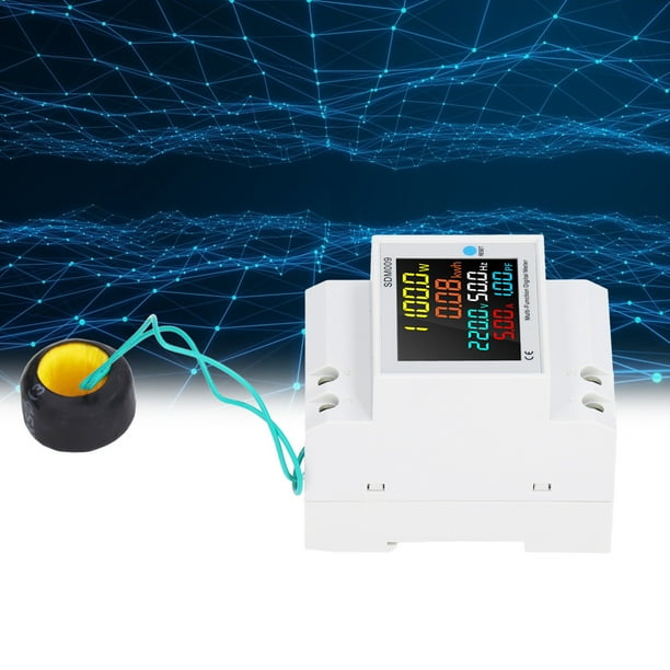 Current Meter, Single Phase Power Line Monitor Wide Range For Indoor ...