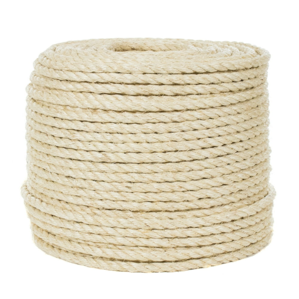 Golberg Twisted Sisal Rope Available in 1/4, 5/16, 3/8, 1/2, 3/4, and 1 ...