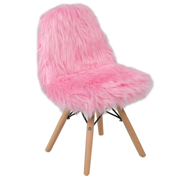 Flash Furniture Cody Kids Shaggy Dog Accent Chair, Light Pink - Walmart.com