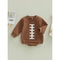 Newborn Boy Girl Bubble Romper Baby Sweatshirt Romper Infant Long Sleeve Crewneck Oversized ...