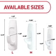 Command Large Utility Hooks, Holds 5 lb, White, 6 Hooks, 12 Pairs ...