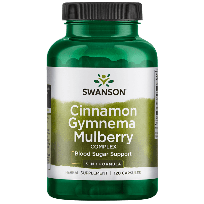 Swanson Cinnamon Gymnema Mulberry Complex 120 Capsules - Walmart.com ...