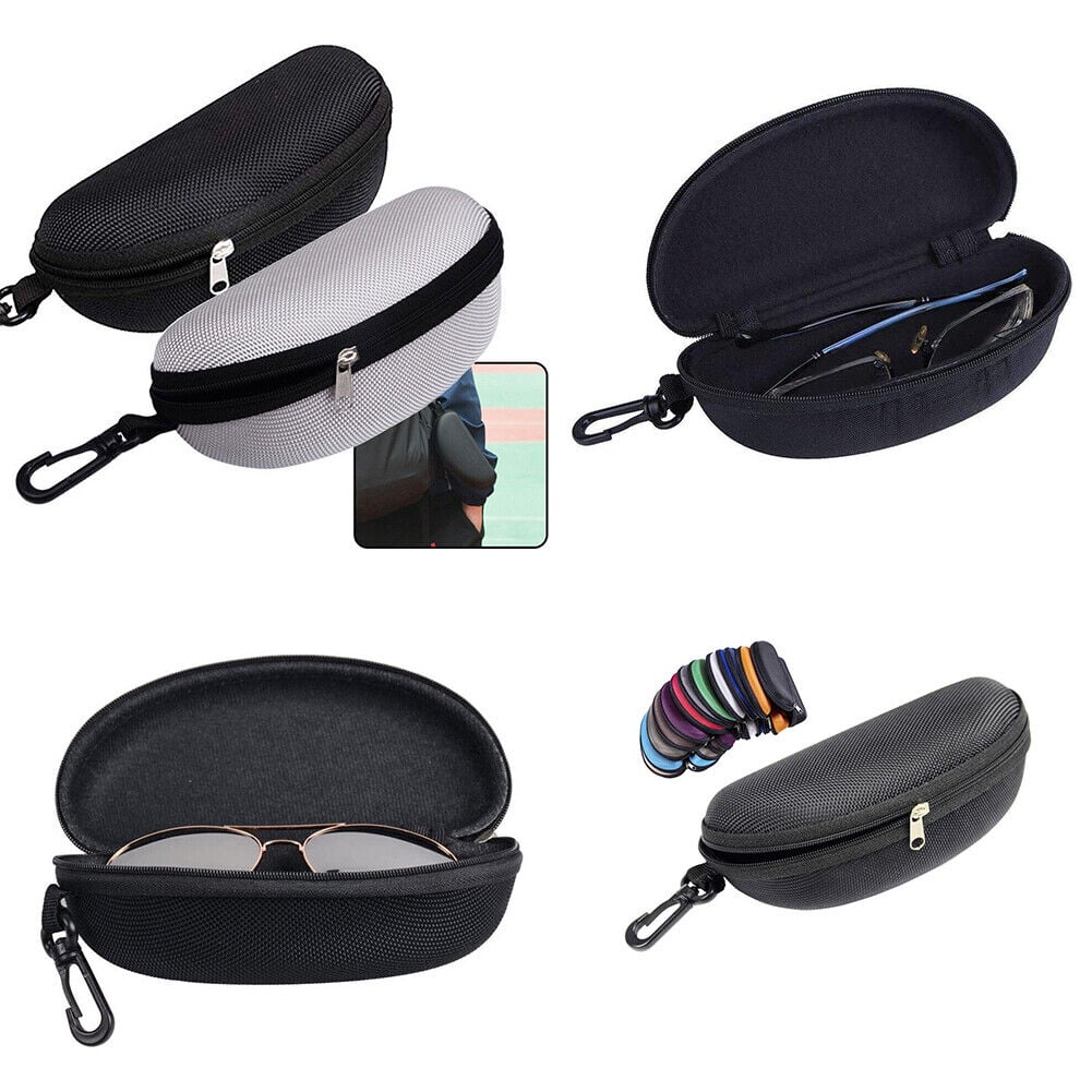 US 4-8 Pack Portable Waterproof Sunglasses Eyeglasses Case Zipper Hard ...