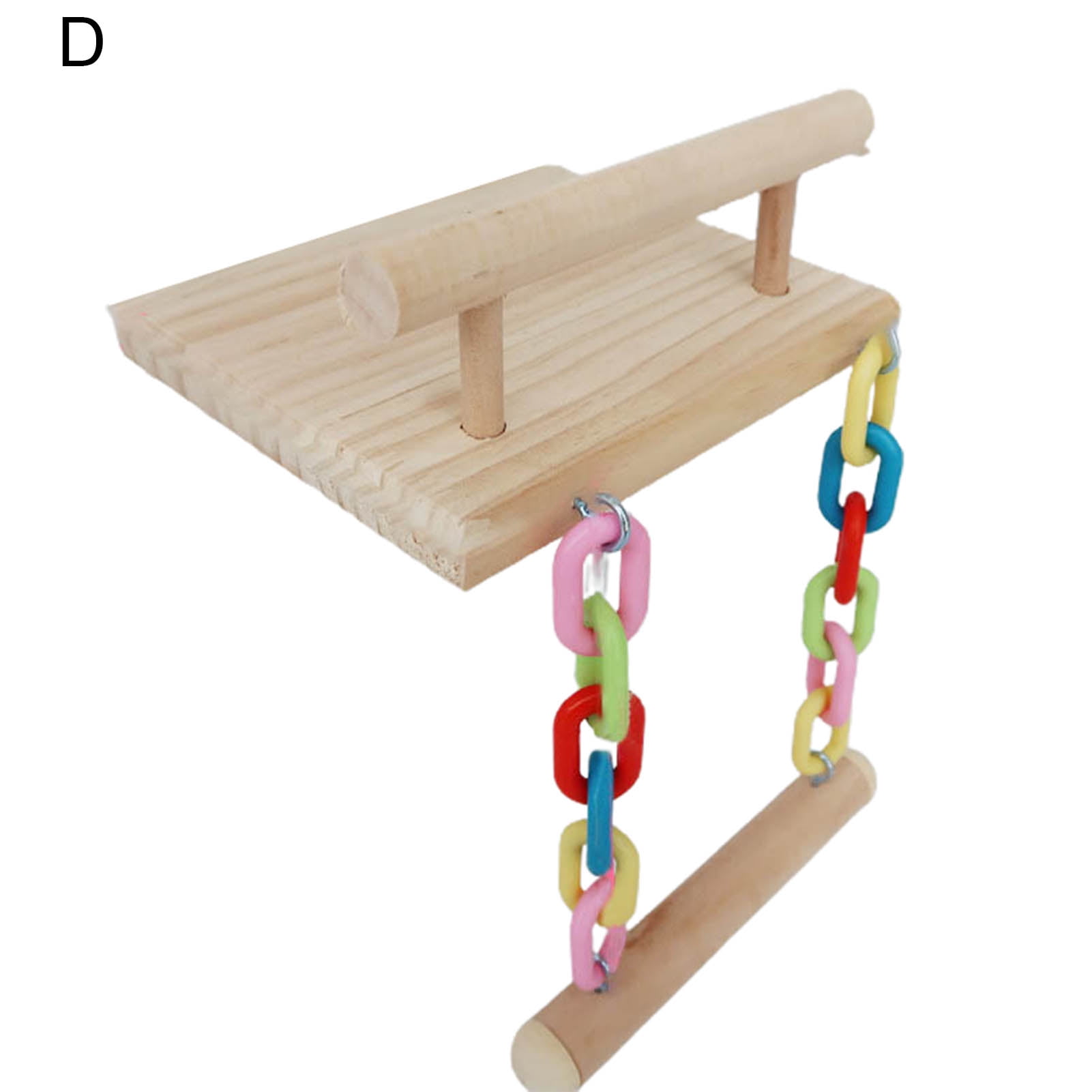 Wood Hamster Toy High Hardness Wide Application Safe Parrot Springboard ...