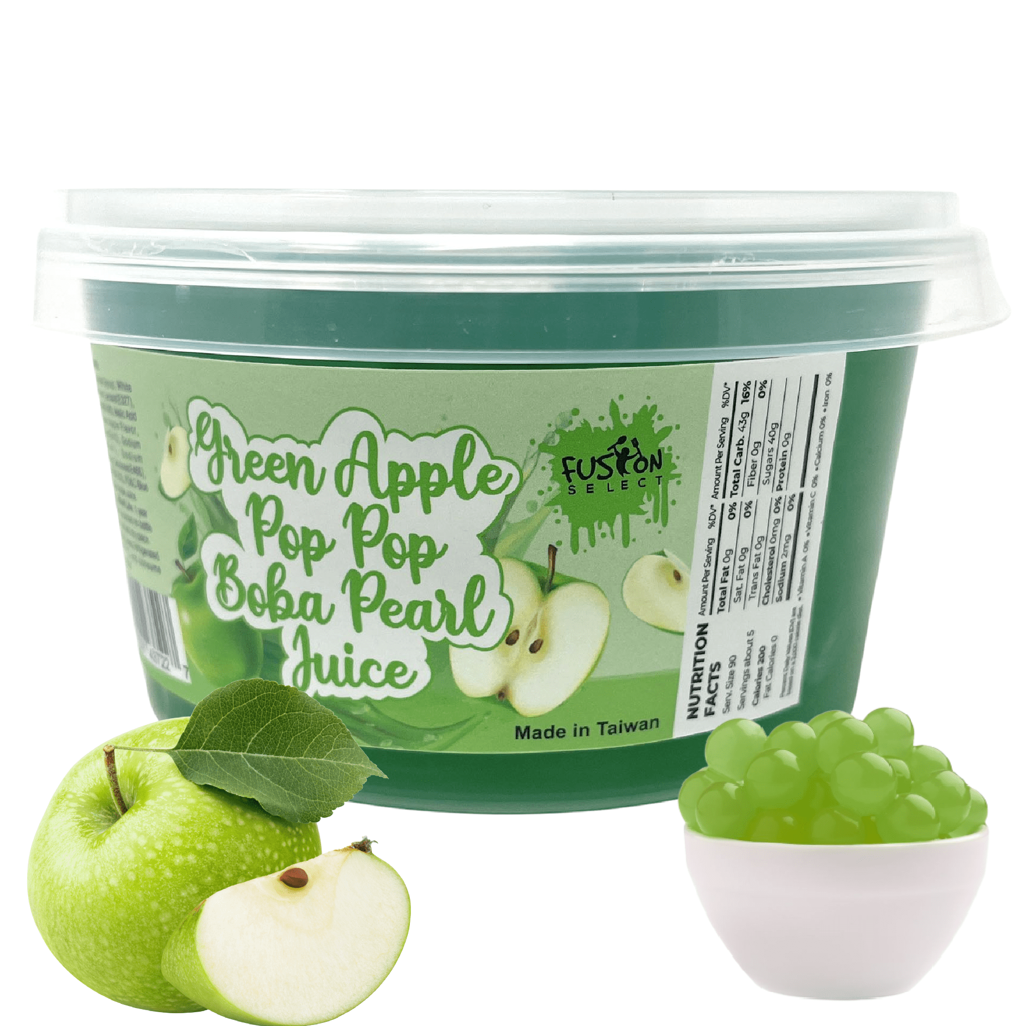 Fusion Select Green Apple Bursting Boba Popping Boba Pearls for Bubble ...