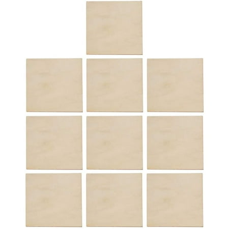 IGUOHAO 50pcs Unfinished Wood Pieces, 2x2 inch Blank Wood Squares ...