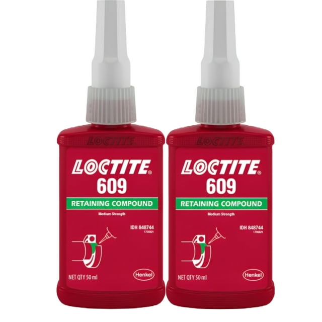 2x Loctite 609 High Strength Retaining Compound 50ml Pack 2024 Expiry ...