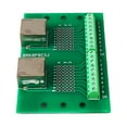 RJ45 Ethernet Connector Breakout Board Dual Network Port Input Screw ...