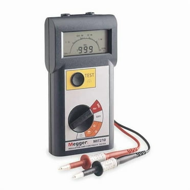 Megger Megohmmeter, 50 to 1000V DC, Backlit LCD MIT430/2 - Walmart.com
