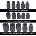 15pcs External Torx Plus Socket Set,6 point E-Torx Star Torque Socket ...