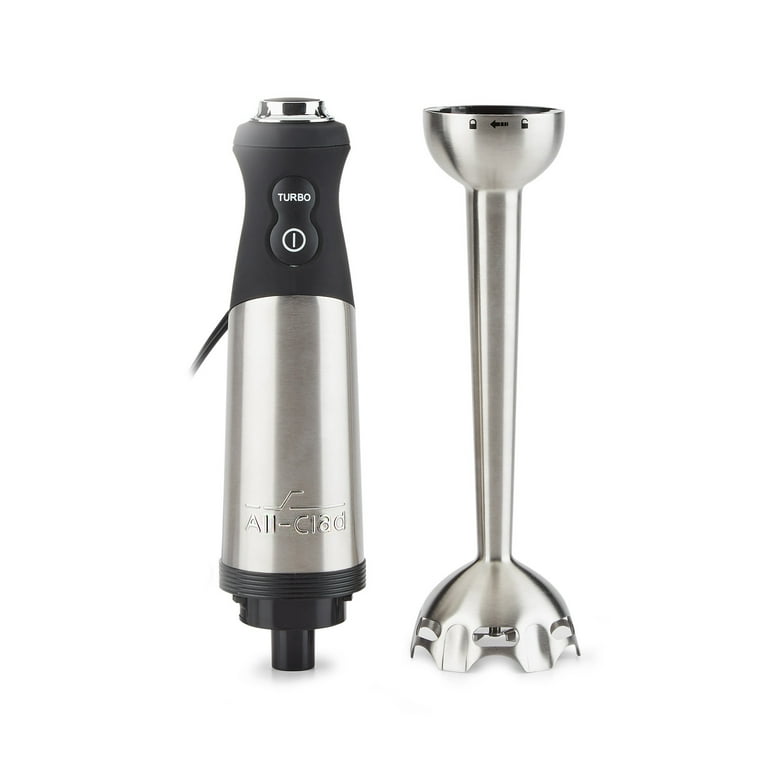 All Clad Handheld Kitchen Electric Blender 600 Watts Stainless Steel Ideal for Soup Baby Food Silver Walmart