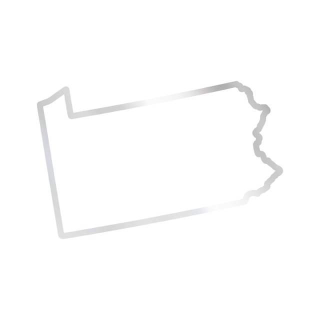 Pennsylvania Outline Sticker Decal Die Cut - Self Adhesive Vinyl - Weatherproof - Made in USA ...