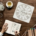 Clock Stencil 11.8x11.8 inch Create DIY Clock Crafts Stencil Family ...