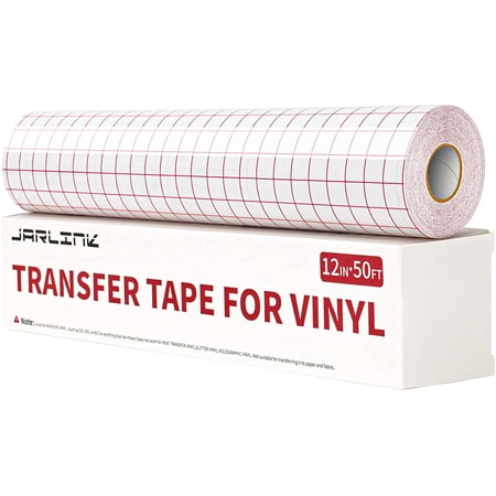 Vinyl Transfer Tape, 12'' x 70 Feet Transfer Tape Roll with Red ...