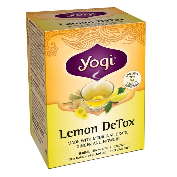 Yogi Teas - Lemon Detox Herbal Tea - 16 Bags 32 G, Lemon Detox Herbal ...