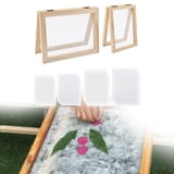 S SERENABLE Paper Making Frame Wooden Paper Making Screen Kids Arts ...