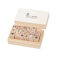 S SERENABLE 18 Pieces Mini Stamps Diary Stamp Set Stamper Set Crafts ...