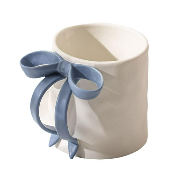 EZLIFE Tazas de café de cerámica rosa con asa de lazo rosa para mujer, taza M2R3 | Walmart en línea