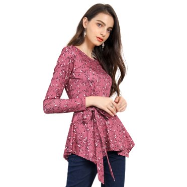 George Women's Button Front V-Neck Blouse - Walmart.ca