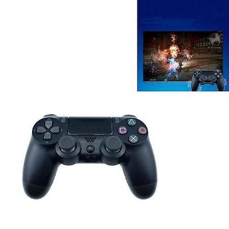 For Ps4 Host Game Wireless Bluetooth Game Controller With Lights-Black ...