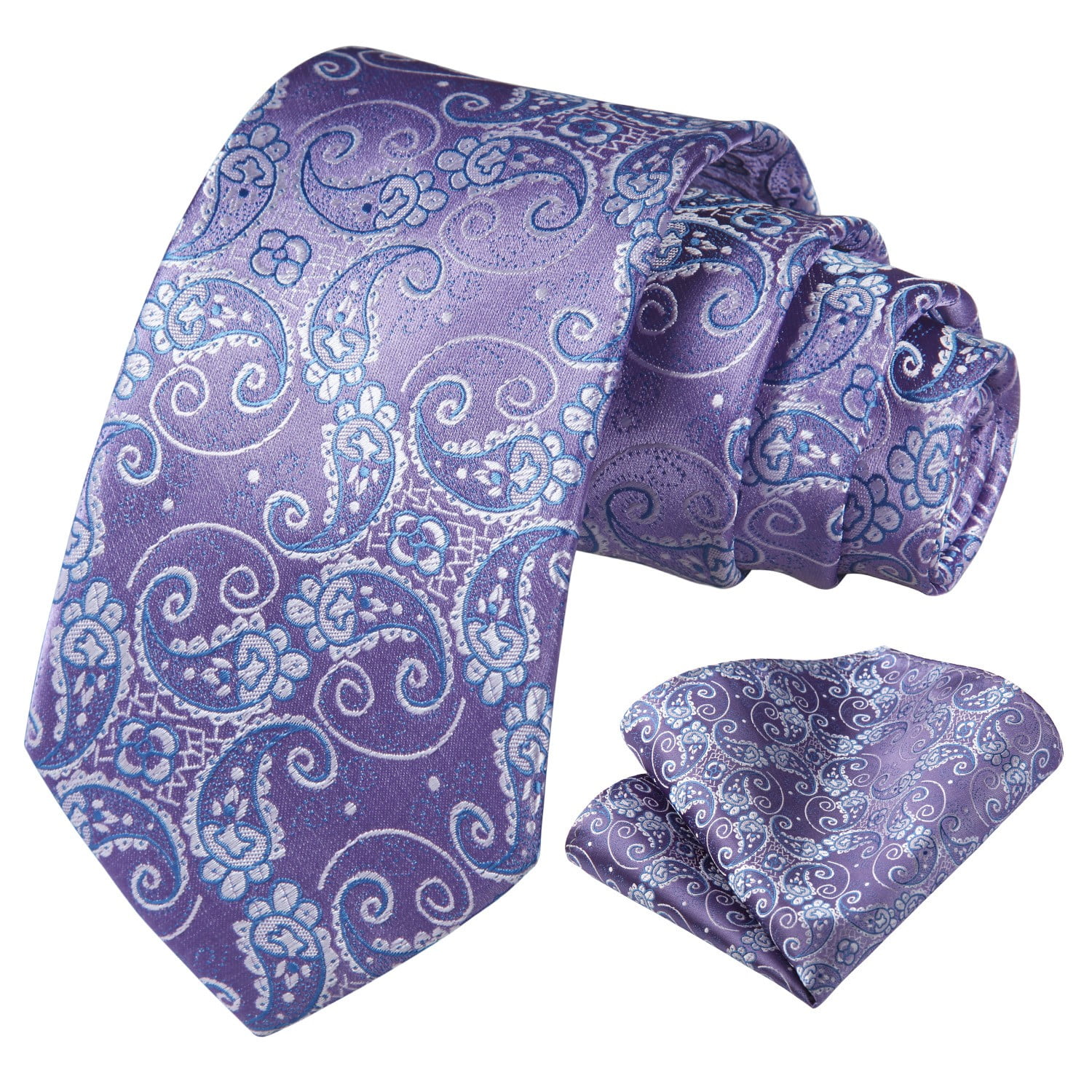 Purple Paisley Ties For Men