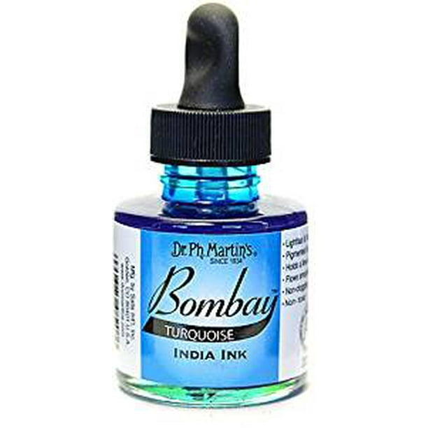 Dr. Ph. Martin's Bombay India Ink, 1.0 oz, Turquoise (20BY) - Walmart.com