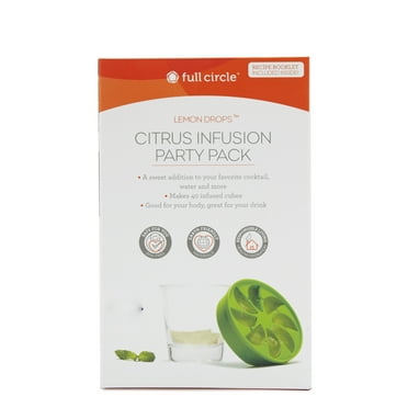 Full Circle Lemon Drops Citrus Ice Cube Infuser Set, (Set of 2), Yellow ...