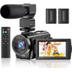 Portable Vlog Video Camera Camcorder with Microphone for YouTube, FHD ...