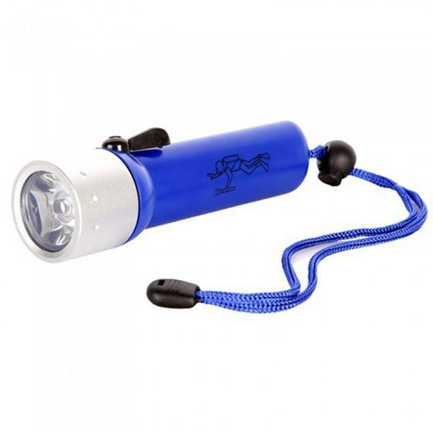 LED Diving Flashlight Divers Torch with Lanyard Aluminum Safety LED ...