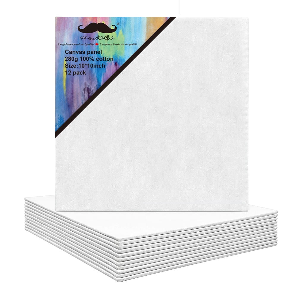 Click here for Moustache Blank White Canvas Panels 12/Pack 9.9 Oz... prices