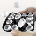 16pcs Mini Diamond Ice Cube Tray - Fun Shaped Silicone Ice Cube Mold ...